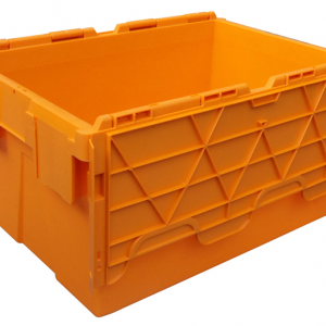 Wholesale hinged lid storage bins 6428 - plastic-crate.com